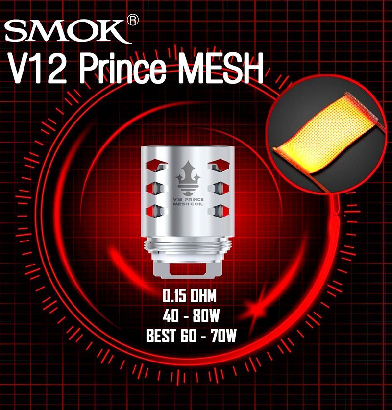 Resistencia TFV12 Prince Mesh (3un) - Andes Vapor